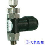 オレンジブック トラスコ中山　TRUSCOチヨダ ミニスピードコントローラα メーターイン 4mm・M3×0.5 〔品番:M4RM3I〕[ 注番:8082366]特長●タッチコネクターフジを内蔵したスピードコントローラーです。●低流量域での...
