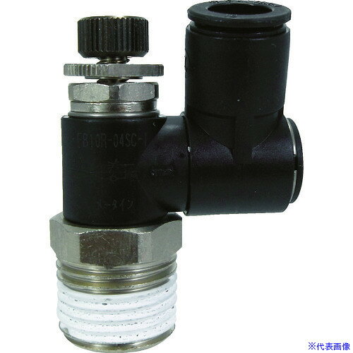 オレンジブック トラスコ中山　TRUSCOチヨダ ファイブスピードコントローラβメーターイン10mm・R1/2 〔品番:FB10R04SCI〕[ 注番:8082704]特長●難燃性PBT樹脂を標準採用し、溶接環境での事故を防止します。●取り...