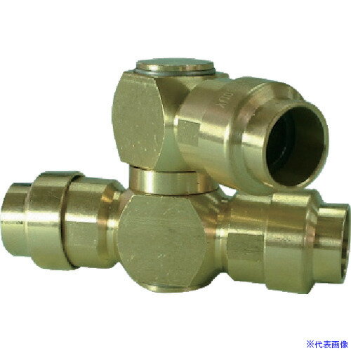 オレンジブック トラスコ中山　TRUSCOチヨダ ファイブHタイプユニオンワイ 10mm 〔品番:HB1000UY〕[ 注番:8082865]特長●溶接治具用のスパッタ対策継手です。●本体は真鍮製になっており、強靭です。●金属製スパッタキャ...