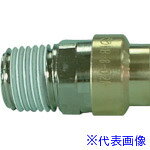 オレンジブック トラスコ中山　TRUSCOチヨダ ファイブHタイプメイルコネクタ 10mm・R1/8 〔品番:HB1001M〕[ 注番:8082866]特長●溶接治具用のスパッタ対策継手です。●本体はしんちゅう製になっており、強靭です。●金...