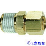 オレンジブック トラスコ中山　TRUSCOチヨダ スリーブコネクターニップル 10mm・R1/8 〔品番:YPN1001〕[ 注番:8083137]特長●チューブ材質が選定できます。（ポリウレタン、ナイロン、銅パイプなど）●インサート部が無...