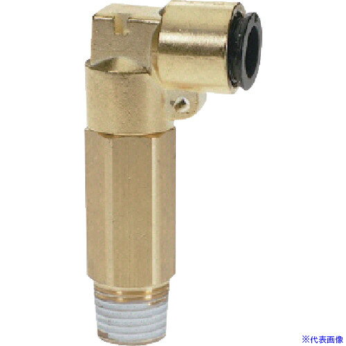 オレンジブック トラスコ中山　TRUSCOチヨダ フジロングメイルエルボ(金属) 10mm・R1/4 〔品番:1002M2L〕[ 注番:8083167]特長●用具不要のワンタッチ着脱です。●チューブへの傷がつきにくいロック構造です。●ボディ...