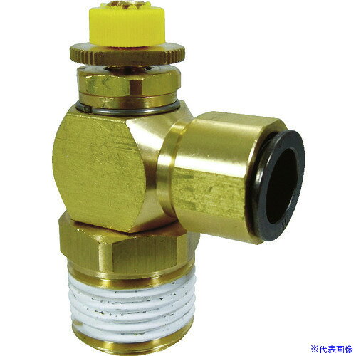 オレンジブック トラスコ中山　TRUSCOチヨダ フジスピードコントローラα(金属)メーターアウト10mm・R1/2 〔品番:1004SCO〕[ 注番:8083196]特長●本体が金属のため、耐スパッタ性があります。仕様●接続口径：R1/2...