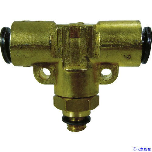 オレンジブック トラスコ中山　TRUSCOチヨダ チューブ継手 フジメイルブランチティ(金属) 4mm M5×0.8 〔品番:4M5MT〕[ 注番:8083543]特長●用具不要のワンタッチ着脱です。●チューブへの傷が付きにくいロック構造で...