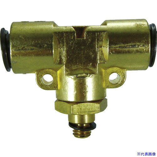 オレンジブック トラスコ中山　TRUSCOチヨダ チューブ継手 フジメイルブランチティ(金属) 6mm M5×0.8 〔品番:6M5MT〕[ 注番:8083746]特長●用具不要のワンタッチ着脱です。●チューブへの傷が付きにくいロック構造で...