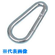 オレンジブック トラスコ中山　TRUSCOHHH カラビナハーケン A型スチール6mm 〔品番:K6A〕[ 注番:8087044]特長用途●軽量物の吊り下げ等。仕様●幅(mm)：30●高さ(mm)：60●使用荷重(kg)：30仕様2材質/仕...