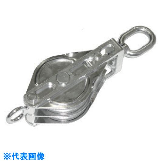 オレンジブック トラスコ中山　TRUSCOHHH ステンレス二車ブロック オーフ型75mm 〔品番:75X2BOS〕[ 注番:8087165]特長●強力、堅牢なステンレス滑車です。用途●ロープを通し、荷物等の吊り上げや引っ張り作業。仕様●基...