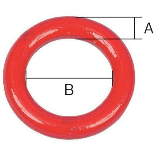 オレンジブック トラスコ中山　TRUSCOHHH 鍛造製リング 0.75t 〔品番:R13〕[ 注番:8087212]特長●鍛造製で強力安全です。用途●チェーンスリング、ワイヤースリングのマスターリンク用。仕様●使用荷重(t)：0.75●内...