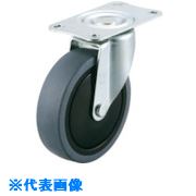 オレンジブック トラスコ中山　TRUSCOユーエイ プレート式 自在 キャスター エラストマー 車輪径100mm SILENTタイプ SFHG型 取付寸法82×40 〔品番:SFHG100SEL〕[ 注番:8093601]特長●金具・車輪部...