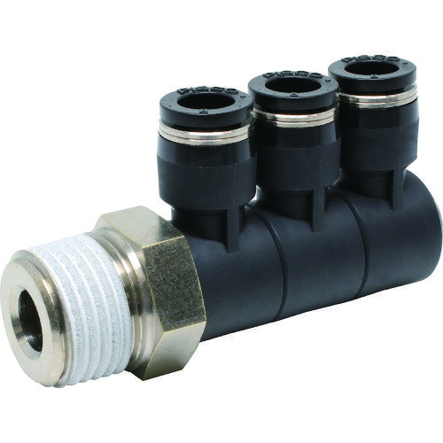 オレンジブック トラスコ中山　TRUSCOPISCO チューブフィッティング トリプルユニバーサルエルボ チューブ8 接続口径R1/2 〔品番:PHT804〕[ 注番:8095403]特長●機種を豊富に取り揃え、あらゆる空気圧配管に対応しま...