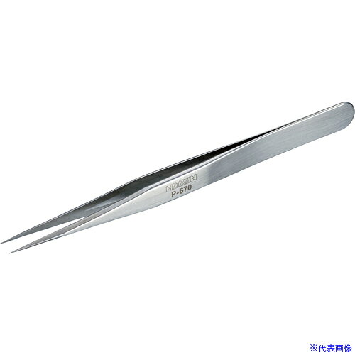 オレンジブック トラスコ中山　TRUSCOHOZAN ピンセット 全長120mm 〔品番:P670〕[ 注番:8107684]特長●先端が極細で超精密なピンセットです。●選りすぐりの職人だけが手がけてこだわり抜いた精密型ピンセットの最高峰。...