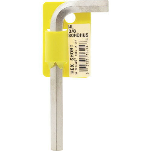 オレンジブック トラスコ中山　TRUSCOBONDHUS 六角L−レンチ ショート 3/8インチ No.16214 〔品番:WL38〕[ 注番:8107886]特長●ブライトガードTMは、クローム以上に光沢のあるメッキです。●ボンダス特殊プ...