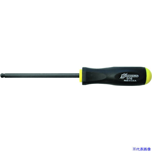 オレンジブック トラスコ中山　TRUSCOBONDHUS ボールポイント・ドライバー 5/16インチ No.10613 〔品番:BS516〕[ 注番:8108288]特長●人間工学に基づいて設計されたグリップは握りやすく、小さな力で最大のト...