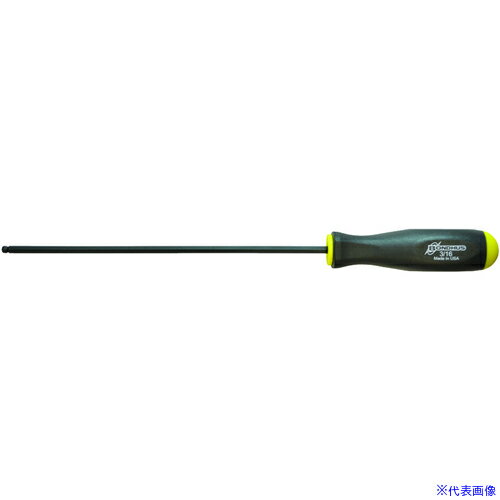 オレンジブック トラスコ中山　TRUSCOBONDHUS ボールポイント・ドライバー ロング 3/16インチ No.10710 〔品番:BSL316〕[ 注番:8108298]特長●人間工学に基づいて設計されたグリップは握りやすく、小さな力...