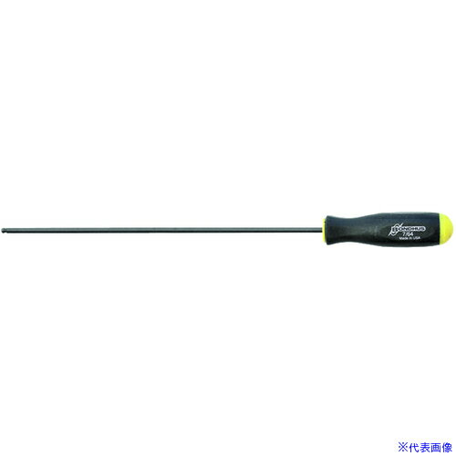 オレンジブック トラスコ中山　TRUSCOBONDHUS ボールポイント・ドライバー ロング 7/64インチ No.10706 〔品番:BSL764〕[ 注番:8108305]特長●人間工学に基づいて設計されたグリップは握りやすく、小さな力...