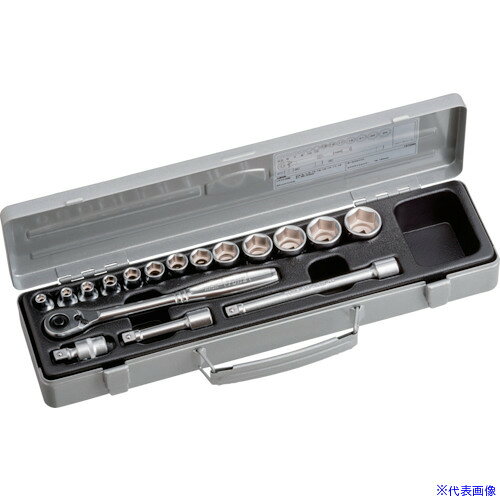 オレンジブック トラスコ中山　TRUSCOTONE ソケットレンチセット 17pcs 6角 〔品番:1570MS〕[ 注番:8109204]特長●産業機械、自動車などの整備に必要な工具を厳選したセットです。用途●ボルト・ナットの締付け・緩め...