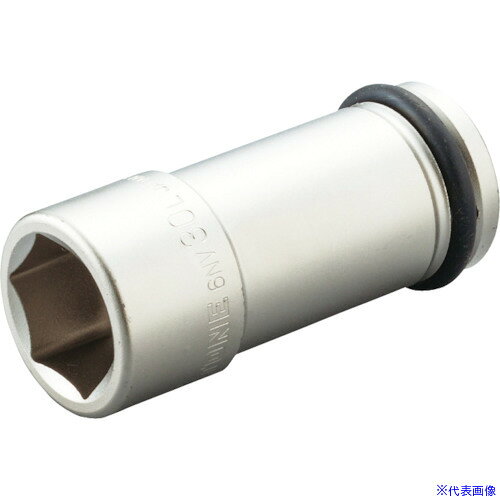 オレンジブック トラスコ中山　TRUSCOTONE インパクト用ロングソケット 対辺寸法33mm 全長100mm 〔品番:6NV33L〕[ 注番:8109653]特長●外観品質と防錆力の向上を図った無電解メッキ仕様のインパクト用ソケットです...
