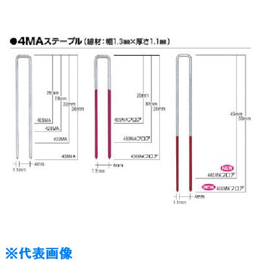 オレンジブック トラスコ中山　TRUSCOMAX フロアーステープル 肩幅4mm 長さ25mm 3000本入り 〔品番:425MAF〕[ 注番:8111012]特長●タッカ用ステープルです●JIS A 5556(工業用ステープル）445MA...