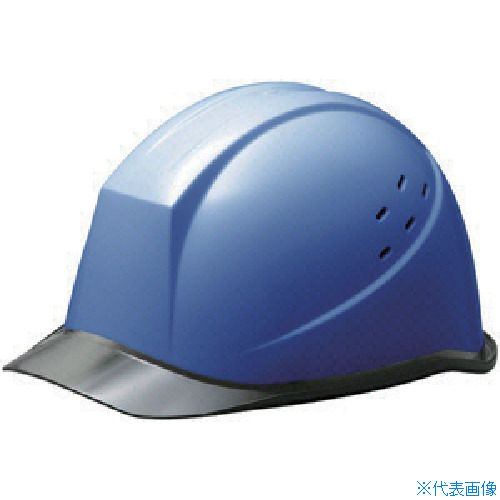 オレンジブック トラスコ中山　TRUSCOミドリ安全 バイザー型 通気孔付ヘルメット ブルー 〔品番:SC11PCLVRAKPB〕[ 注番:8111263]特長●クリアバイザーが上方視界を確保し、視界不良による事故やストレスを軽減します。●...