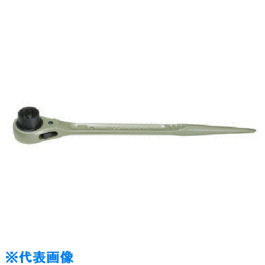 オレンジブック トラスコ中山　TRUSCOMCC 片口ラチェットレンチ 21 〔品番:RWS0621〕[ 注番:8112759]特長●ソケットが片側のみで薄く狭所でも使えます。●ハンドル先端は、鉄骨の穴合わせやワイヤロープの広げができます。...