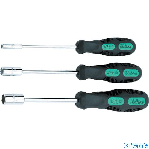 オレンジブック トラスコ中山　TRUSCOKo-ken ソケットドライバー 〔品番:167M13〕[ 注番:8118170]特長●六角ボルト着脱用のスタンダードなソケットドライバーです。●独自形状のグリップは強力なトルクを発生します。仕様●...