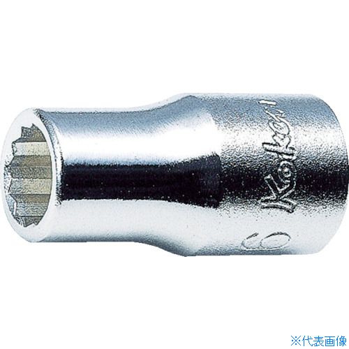 オレンジブック トラスコ中山　TRUSCOKo−ken 12角ソケット 対辺1/2 差込角6.35 全長22 〔品番:2405A12〕[ 注番:8118527]特長●ボルト/ナットに接する開口部（12角）はもちろんのこと、差し込み側の四角駆...