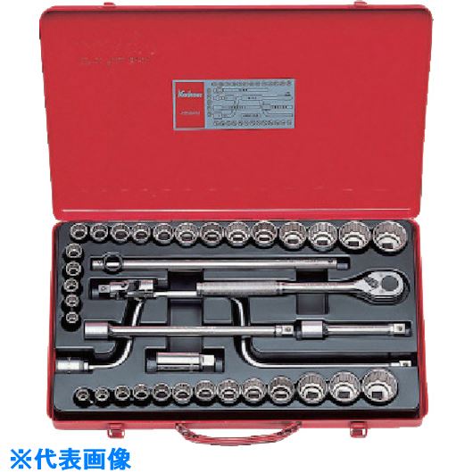 オレンジブック トラスコ中山　TRUSCOKo-ken ソケットセット 差込角12.7mm 〔品番:4238AM〕[ 注番:8119351]特長仕様●差込角(mm)：12.7仕様2材質/仕上セット内容/付属品注意原産国（名称）日本JANコー...