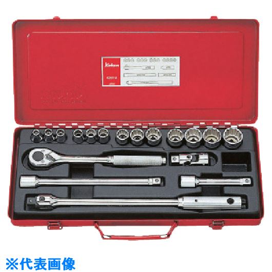 オレンジブック トラスコ中山　TRUSCOKo−ken ソケットセット 差込角12.7mm 〔品番:4261M〕[ 注番:8119364]特長●4405M 12角ソケット8,10,11,12,13,14,17,19,21,22,24,26,...