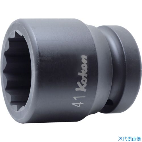 オレンジブック トラスコ中山　TRUSCOKo-ken インパクト12角ソケット 〔品番:18405M65〕[ 注番:8121488]特長●ボルト/ナットに接する開口部（12角）はもちろんのこと、差込側の四角駆動部にも角を傷めずハイトルクを...