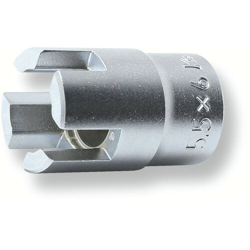 オレンジブック トラスコ中山　TRUSCOKo-ken 3/8 (9.5mm)差込 蝶ネジ用ソケット 3X5mm 〔品番:31193X5〕[ 注番:8121678]特長●一つのソケットに異なる2本のスリット（溝）を設けた蝶ねじ用ソケットです...