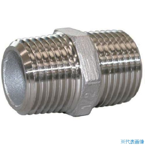 オレンジブック トラスコ中山　TRUSCOTBC ステンレス 六角ニップル 2 〔品番:50SUS6N〕[ 注番:8128087]特長仕様●呼び径A：50●呼び径B：2●二面幅B(mm)：14●L(mm)：66●D(mm)：63●最高許容圧...