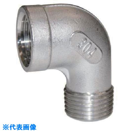 オレンジブック トラスコ中山　TRUSCOTBC ステンレス ストリートエルボ 1/4 〔品番:8SUSSE〕[ 注番:8128113]特長仕様●呼び径A：8●呼び径B：1/4●最高許容圧力(MPa)：1.0MPa●A(mm)：19●D(m...