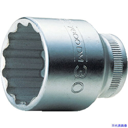 オレンジブック トラスコ中山　TRUSCOBAHCO ソケット差込角1/2 12角 対辺寸法30mm 〔品番:7800DM30〕[ 注番:8131632]特長●ニッケル・クロムメッキ鏡面研磨品です。●肉薄でダイナミックドライブを採用していま...