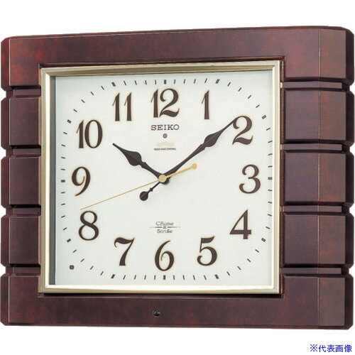 オレンジブック トラスコ中山　TRUSCOSEIKO チャイム&ストライク付電波掛時計 P枠 〔品番:RX209B〕[ 注番:8132961]特長●電波修正機能です(40kHz/60kHz自動選局)。●毎正時にウエストミンスター・チャイムと...