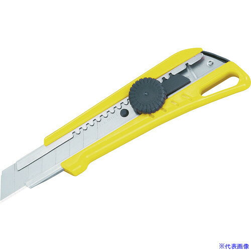 オレンジブック トラスコ中山　TRUSCOタジマ カッターナイフ 内蔵ネジブロ(黄) 〔品番:LC521YBL〕[ 注番:8134389]特長●強力ネジ式ロックです。●ボディ内に2枚の替刃を内蔵できます。●頑丈な0.8mm厚ブレードホルダー...
