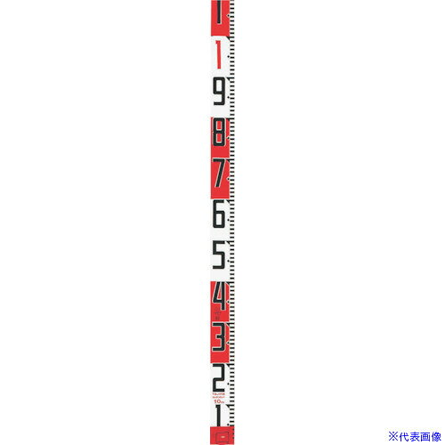 オレンジブック トラスコ中山　TRUSCOタジマ シムロンロッド 長さ2m 20cmアカシロ仕様 紙箱 〔品番:SYR02P〕[ 注番:8134646]特長●芯材のガラスクロスは高密度織なので、引っ張りや裂けに強いです。●写真写りの良い目盛...