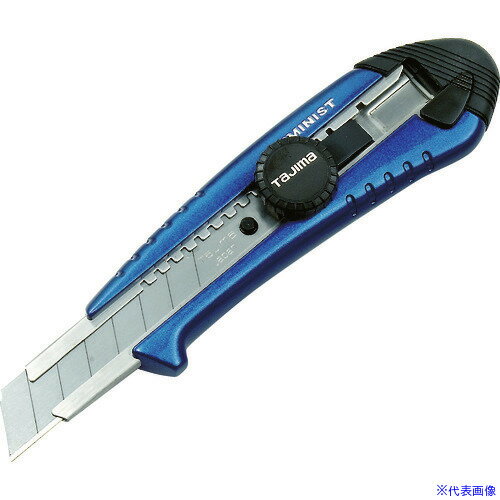 オレンジブック トラスコ中山　TRUSCOタジマ カッターナイフ ネジプロLアルミニスト メタリックブルー 〔品番:ACL501B〕[ 注番:8134719]特長●強力ネジ式ロックです。●ボディ内に2枚の替刃を内蔵できます。●重厚感があり、...