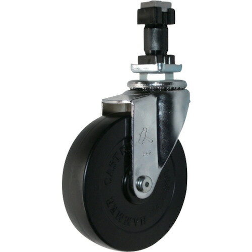 オレンジブック トラスコ中山　TRUSCOハンマー パイプ差込み旋回式ゴム車輪 150mm 角25用 〔品番:4204ENR150〕[ 注番:8141198]特長仕様●許容荷重(daN)：60●軸長(mm)：52●取付高(mm)：180●取...