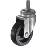 オレンジブック トラスコ中山　TRUSCOハンマー SAシリーズオールステンレス 旋回式ゴム車輪(ローラーベアリング)125mm 〔品番:320SARBU125〕[ 注番:8142093]特長●耐蝕性・耐水性に優れたねじ込みオールステンレス...