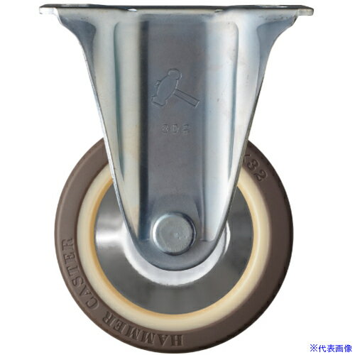 オレンジブック トラスコ中山　TRUSCOハンマー 固定式ウレタン車輪(ナイロンホイール・ラジアルボールベアリング)100mm 〔品番:400SRUB100〕[ 注番:8142260]特長●旋回式400S/419Sと併用できる、高品質な固定...