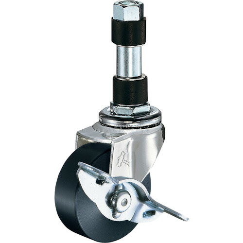 オレンジブック トラスコ中山　TRUSCOハンマー パイプ差込み旋回式MCナイロン車輪 50mm φ18用 ストッパー付 〔品番:4152EXMC50〕[ 注番:8142495]特長仕様●許容荷重(daN)：40●軸長(mm)：50●取付高...