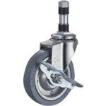 オレンジブック トラスコ中山　TRUSCOハンマー パイプ差込み旋回式ゴム車輪(スチールホイール)65mm φ22用 ストッパー付 〔品番:4156EXPR65〕[ 注番:8142589]特長●専用スパナを使用することにより脱着が簡単にでき...