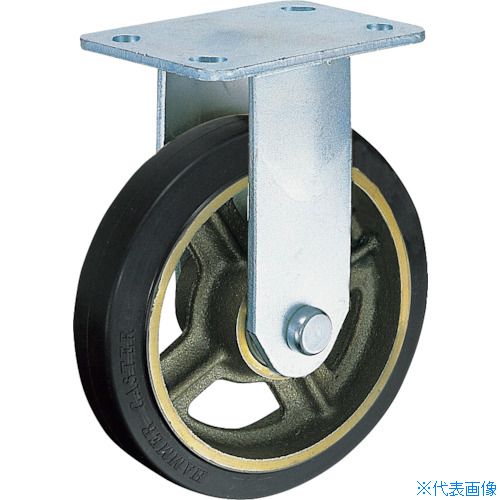 オレンジブック トラスコ中山　TRUSCOハンマー 重荷重用固定式ゴム車輪(イモノホイール・ラジアルボールベアリング)200mm 〔品番:500HPRCR200〕[ 注番:8143286]特長●極厚の材料をウェルディング（溶接）加工し、耐久...