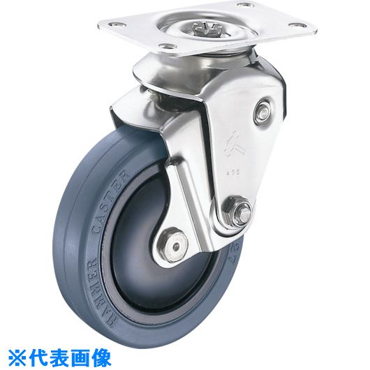 オレンジブック トラスコ中山　TRUSCOハンマー オールステンレスクッション旋回式ゴム車輪100mm 線径3.2mm 〔品番:940S0EFR100S32〕[ 注番:8144590]特長仕様●設定荷重(daN)：24●車輪径D(mm)：1...