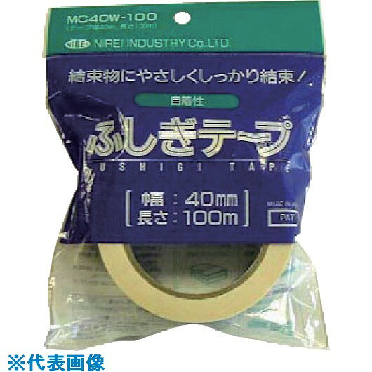 オレンジブック トラスコ中山　TRUSCO仁礼 ふしぎテープ白スペアー40MMX100M 〔品番:MC40W100〕[ 注番:8157653]特長●テープ同士のみ接着するテープである●水に強くテープに筆記出来ます。用途●液晶パネル、トレイ等...