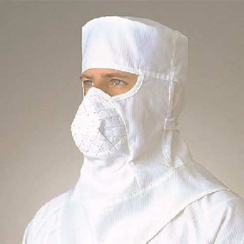 オレンジブック トラスコ中山　TRUSCOGOLDWIN ヘパフード白M 〔品番:PA1150WM〕[ 注番:8160510]特長●高性能としなやかな快適性を兼ね備えた素材「プリータSCX」を使用した通気性、防塵性を兼ね備えた素材「ヘパクロ...