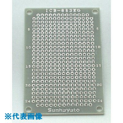 オレンジブック トラスコ中山　TRUSCOサンハヤト ユニバーサル基板 47×72mm 穴径1.0φ 〔品番:ICB88SEG〕[ 注番:8163150]特長●試作した電子回路を実配線し、動作確認ができます。●電子工作や試作実験に最適です。...
