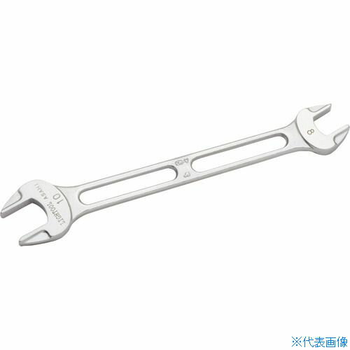 オレンジブック トラスコ中山　TRUSCOASH ライツールやり形両口スパナ8mm×10mm 〔品番:LSX0810〕[ 注番:8165369]特長●メーカー比で20％以上軽量化するとともに省資源を目指した工具です。●JIS S級です。用途...