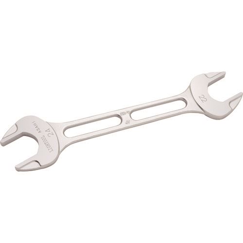 オレンジブック トラスコ中山　TRUSCOASH ライツールやり形両口スパナ22mm×24mm 〔品番:LSX2224〕[ 注番:8165377]特長●メーカー比で20％以上軽量化するとともに省資源を目指した工具です。●JIS S級です。用...