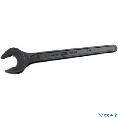 オレンジブック トラスコ中山　TRUSCOASH 丸型片口スパナJISN46mm 〔品番:SN0046〕[ 注番:8165411]特長●JIS規格品です。スパナの利点である仮締め時の早回しが可能です。●口の傾き角度が約15°付いており裏表を...